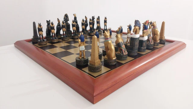 LUXURY VERONESE CHESS set - Ancient Egypt theme – Hand painted EUR 145 ...