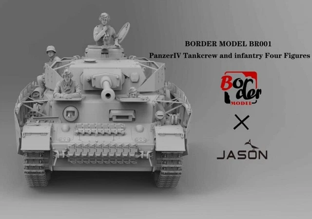 BORDER MODEL PANZER Iv Tank Crew & Infantry 1:35 Br001 EUR 33,50 ...