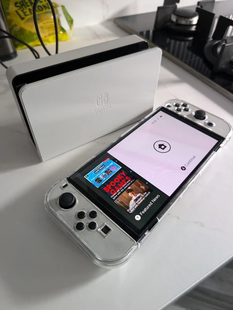 NINTENDO SWITCH OLED Model HEG-001 Handheld Console - 64GB - White £200 ...