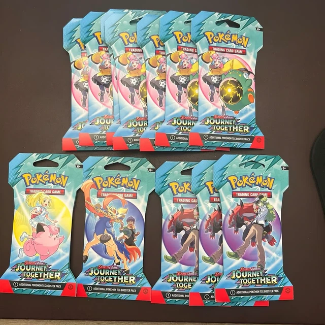 (12) POKEMON JOURNEY Together Booster TGC Packs Brand New Sealed $125. ...