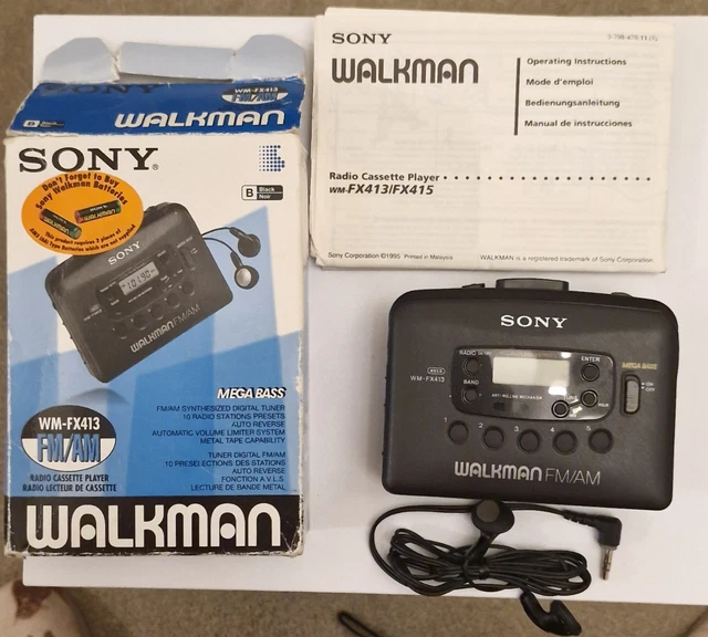 SONY WM-FX413 WALKMAN Radio Cassette Player £52.72 - PicClick UK