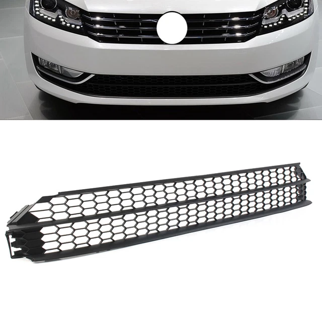 FRONT BUMPER LOWER Honeycomb Grille Grill Cover For VW Passat 2012-15 ...