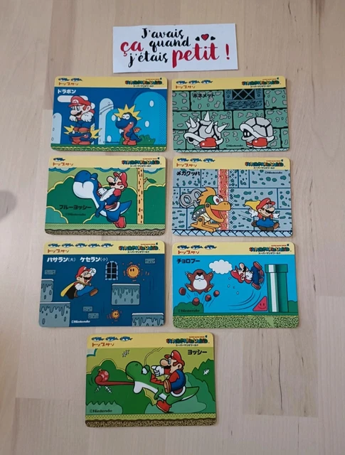 1990 NINTENDO TRADING Cards Super Mario Bros 4 World Lot 7 Trading ...