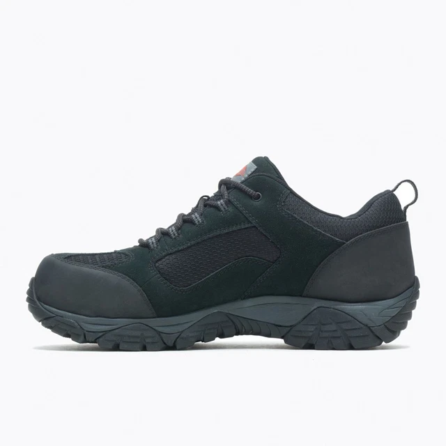 MERRELL WORK MEN'S Moab Onset Composite Toe Waterproof Work Shoe Black ...