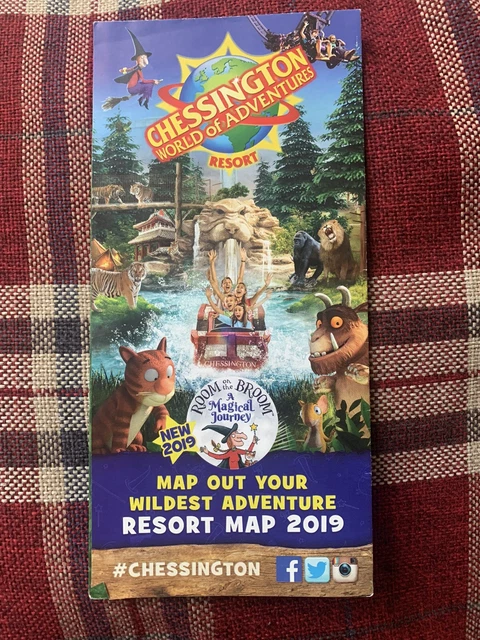 CHESSINGTON WORLD OF ADVENTURES THEME PARK MAP 2019 roller coaster ...