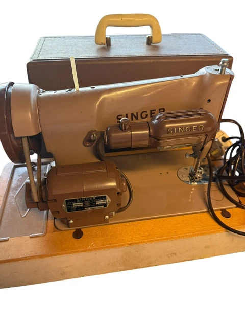 VINTAGE SINGER 185K Industrial Electric Sewing Machine With Pedal, No ...