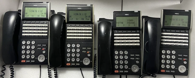 LOT OF 4 NEC DT300 Series DTL-24D-1A (BK)TEL Digital Telephone no power supply $20.00 - PicClick AU