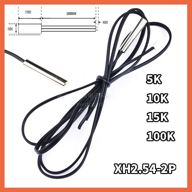 NTC THERMISTOR TEMPERATURE Sensor Waterproof Probe 5 10 15 50 100K 3950 ...
