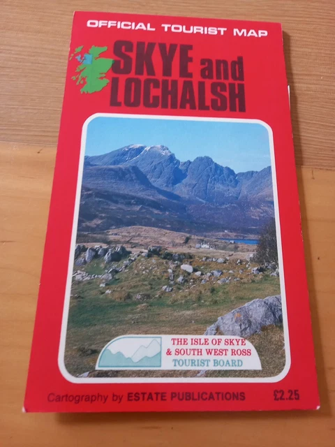 OFFICIAL TOURIST MAP Of Skye And Lochalsh £5.00 - PicClick UK