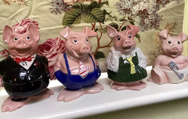 WADE NATWEST PIGS full set Of 4 with all bungs £28.00 - PicClick UK