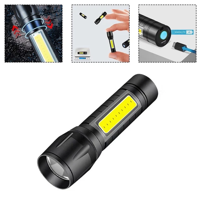 SKALIERBARE AUSSEN TASCHENLAMPE Mini LED Taschenlampe mit 2000 Lumen ...