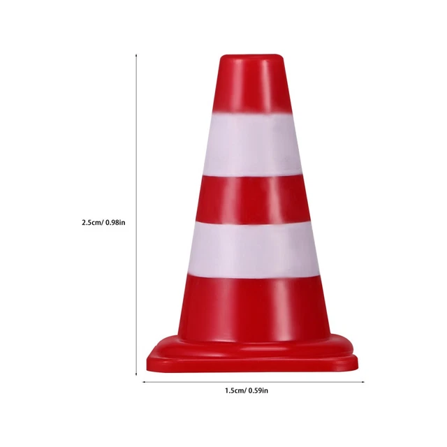 15 PCS MINI Plastic Traffic Cones Road Sign Toys for Kids Early ...