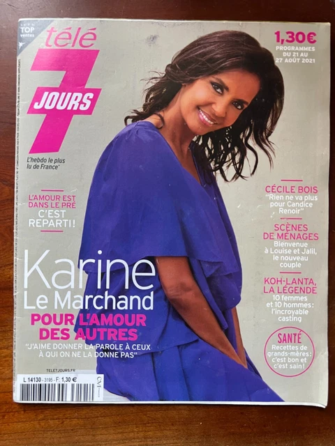 TÉLÉ 7 JOURS 21/08/2021; Karine Le Marchand/ Cécile Bois/ Hélène Rollès EUR 4,00 - PicClick FR