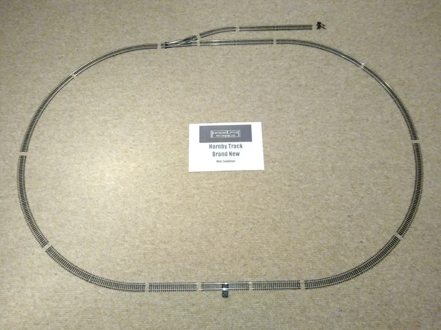 HORNBY EXTENDED OVAL Track Layout & Siding & Power Track - Brand New £ ...