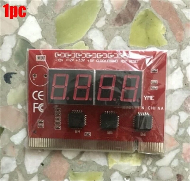 PC MAINBOARD 4-DIGIT Post Diagnostic Analyzer Test Card Ic New go #A6-8 ...