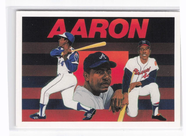 HÉROS DE BASEBALL Hank Aaron #27 1991 : Hank Aaron Atlanta Braves EUR 2 ...