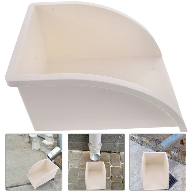 DOWNSPOUT DRAIN RAINWATER Collectors Pvc Plastic Gutter Diverter $54.07 ...