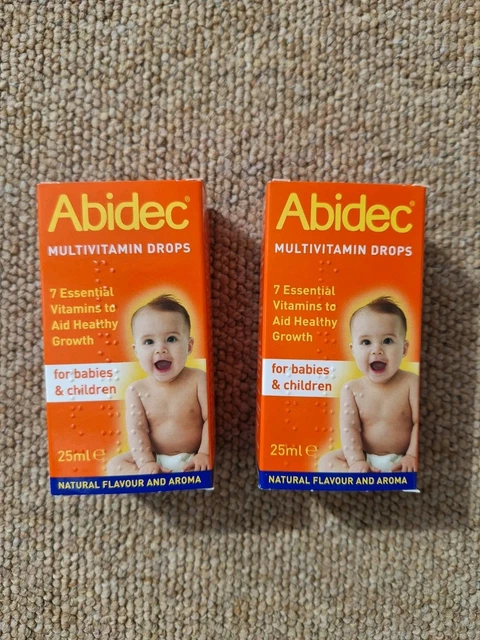 ABIDEC MULTIVITAMIN DROPS For Babies and Children - 25ml £7.68 ...