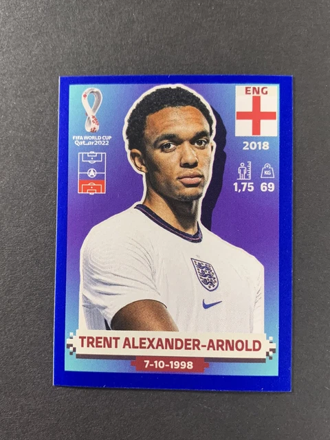 TRENT ALEXANDER-ARNOLD PANINI World Cup Qatar 2022 Sticker Blue #ENG5 ...