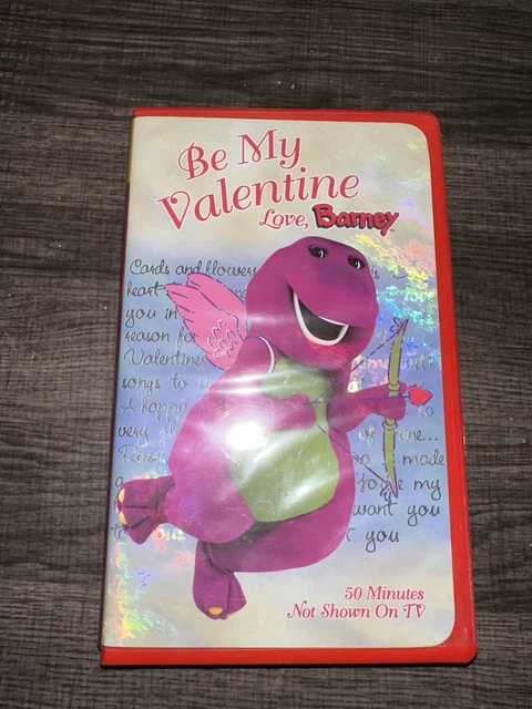 BARNEY BE MY Valentine, Love Barney VHS Clamshell Tape 2000 W ...