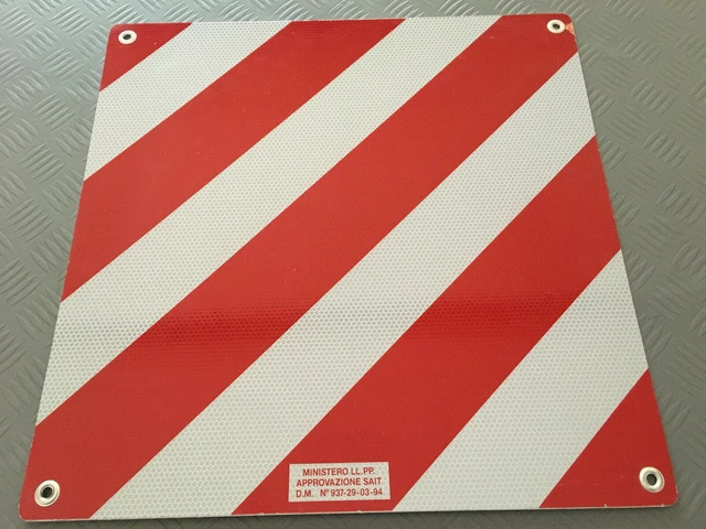 PANNELLO / TABELLA carico sporgente in alluminio OMOLOGATO 50 cm x 50 cm EUR 30,00 - PicClick IT