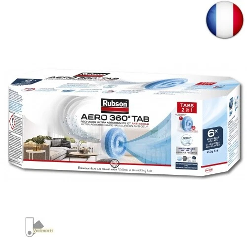 RUBSON AERO 360° TAB, recharges en tabs neutres pour absorbeur d ...