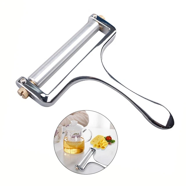 STAINLESS STEEL CHEESE Slicer Wire Cheese Cutter Shaver Hand with 1 ...