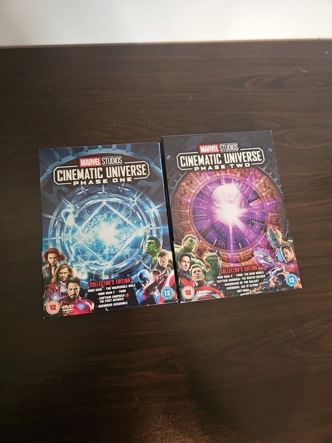 MARVEL CINEMATIC UNIVERSE Phase 1 &2 Box Set DVDs X2 £12.99 - PicClick UK