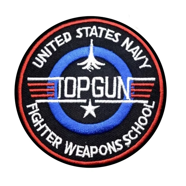 PATCH ÉCUSSON THERMOCOLLANT - Top Gun Maverick US Navy (Réf 2a) EUR 4 ...