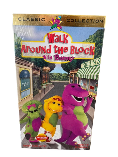 BARNEY - WALK Around the Block with Barney (VHS, 1999) Classic Edition ...