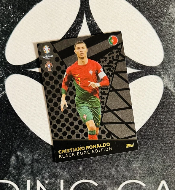 TOPPS MATCH ATTAX Euro 2024 - Cristiano Ronaldo Black Edge Edition BE7 Portugal £8.26 - PicClick UK