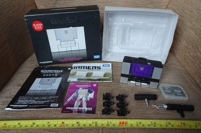TAKARA TOMY TRANSFORMERS Soundwave Playing Audio Player Blaster Black ...