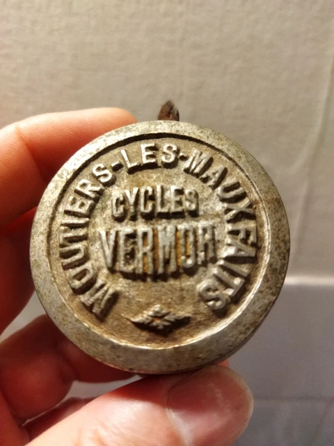 ANCIENNE SONNETTE VÉLO en métal cycles Vermor rétro ville VINTAGE old ...