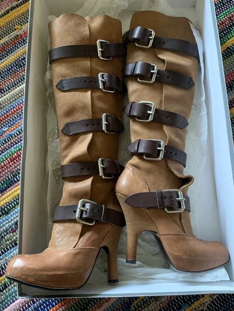VIVIENNE WESTWOOD RARE Propaganda Platform Pirate Boots 4 37 2004 ...