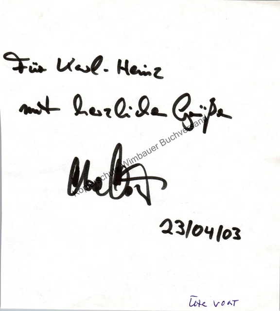 ORIGINAL AUTOGRAMM UTE Vogt SPD parlamentarische Staatssekretärin beim ...