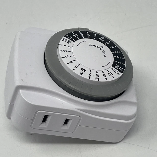 UTILITECH MECHANICAL INDOOR Timer 24 Hour 15A Model UTTNI2412 $3.99 ...