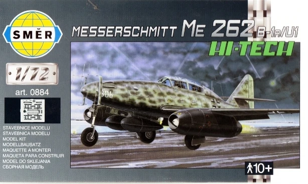 MESSERSCHMITT ME-262 B-1A/U1 NIGHT FIGHTER (LUFTWAFFE MKGS)884 1/72 SMER HI-TECH EUR 12,06 ...