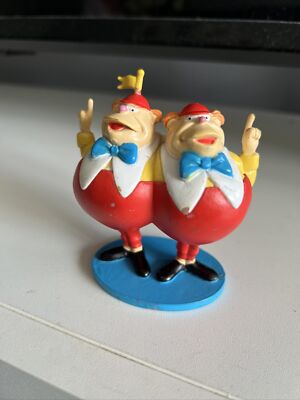 DISNEY ALICE IN Wonderland Tweedle Dum Tweedle Dee plastic PVC figure £ ...