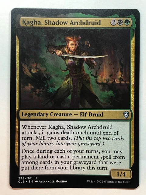 MTG COMMANDER LEGENDS : Battle for Baldur's Gate Kagha, Shadow ...