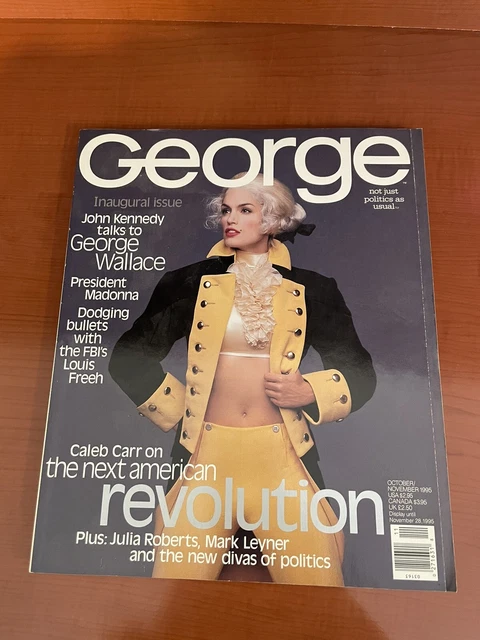 GEORGE MAGAZINE INAUGURAL 1995 JFK John Kennedy Jr Cindy Crawford £184. ...