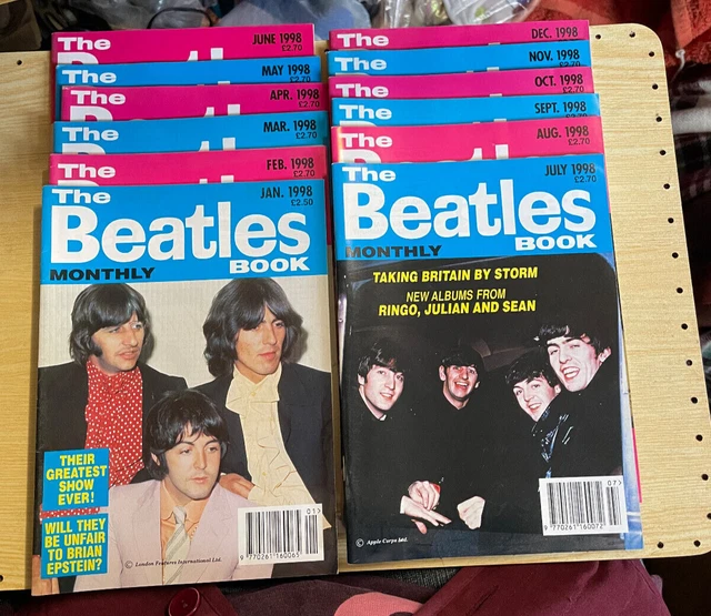 THE BEATLES MONTHLY Book Magazine - Complete Year 1998 - Full Set of 12 ...