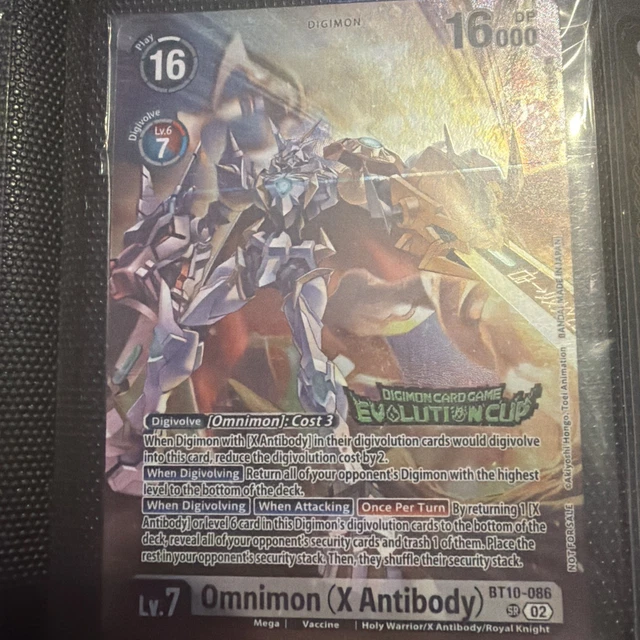 DIGIMON CARD OMNIMON X BT10-086 Evolution Cup 2025 Promo £50.00 ...