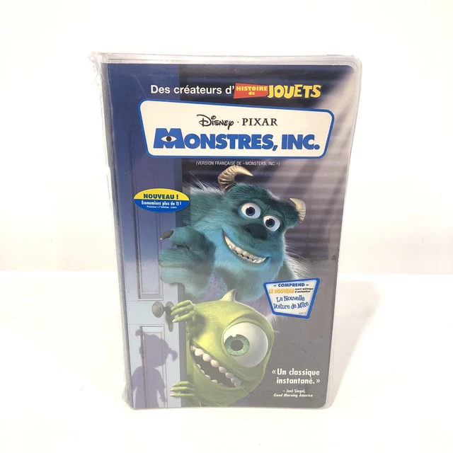 MONSTERS, INC. DISNEY Pixar Vhs Blue Tape Brand New Sealed Clam Shell ...
