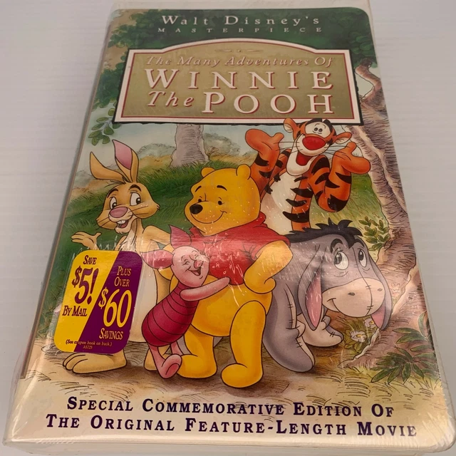 The Many Adventures Of Winnie The Pooh Vhs 1996 Brand New Sealed