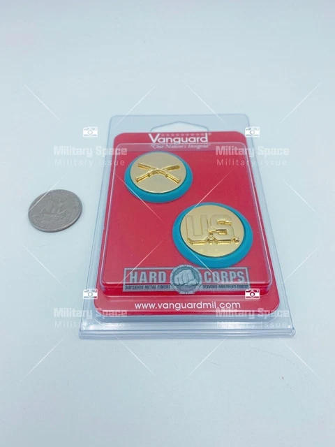 ARMY ENLISTED BRANCH Of Service Collar Device: U.s. And Infantry - Blue ...