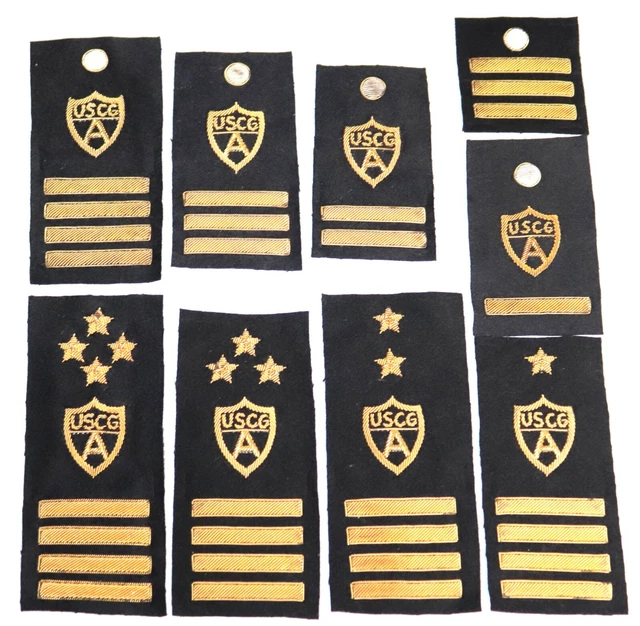 UNITED STATES COAST Guard Auxiliary Rank Insignia Collection. Admiral's ...