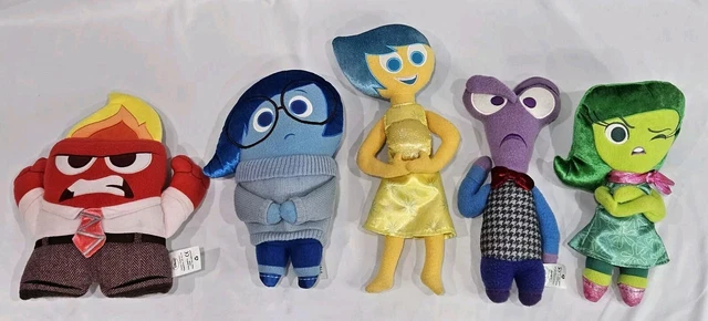 DISNEY PIXAR INSIDE Out Plush Set Anger Joy Sadness Fear Disgust £46.96 ...