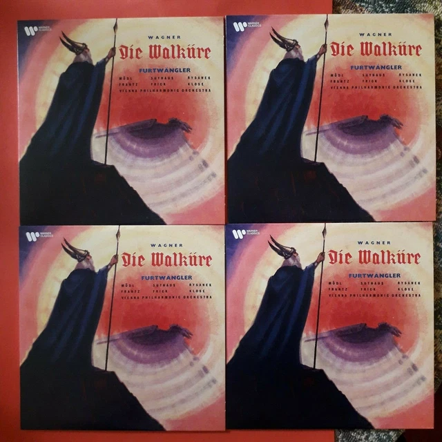 WILHELM FURTWANGLER:WAGNER:DIE WALKURE-WIENER PHILHARMONIKER~Warner 4 x ...