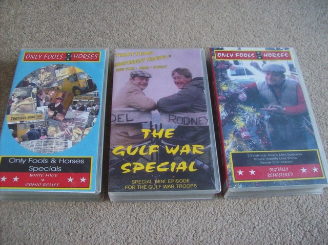 3 X ONLY Fools & Horses Rare Vhs Video Bundle Gulf War Special, Comic ...