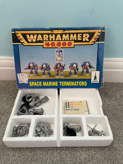 SPACE MARINE TERMINATOR Squad Warhammer 40k 2nd edition army chaos ork ...